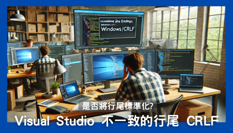 Visual Studio 不一致的行尾 是否將行尾標準化 (CRLF) - 理工宅